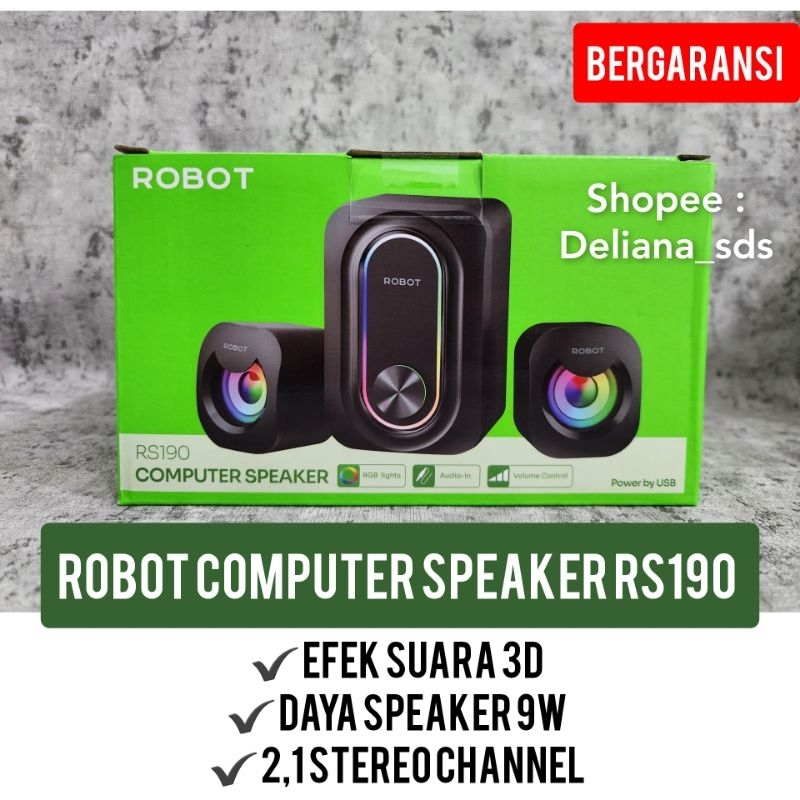 Jual Speaker Komputer Robot RS190 Garansi Resmi 1 Tahun Speaker ...