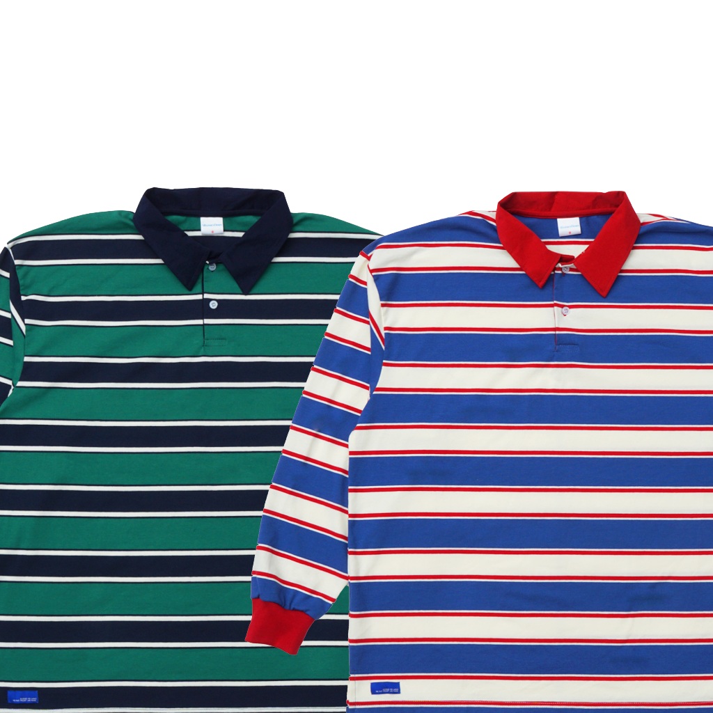 Jual TIMES | TAKI LONGSLEEVE RUGBY COLAR OVERSIZED | Kaos garis tangan ...