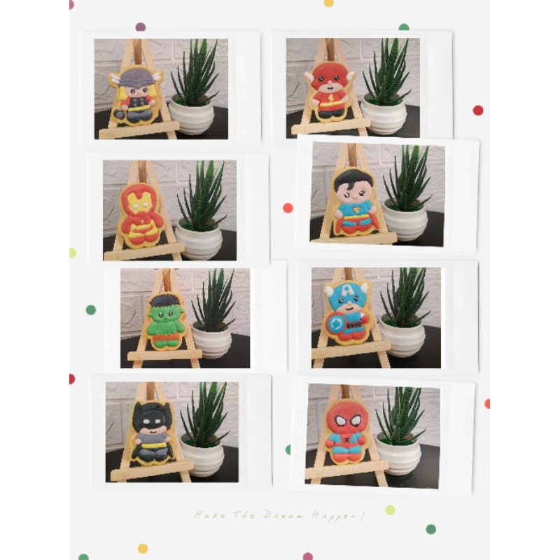 Jual Super Hero's Cookies / Batman / Captain Amerika / The Flash / Hulk ...