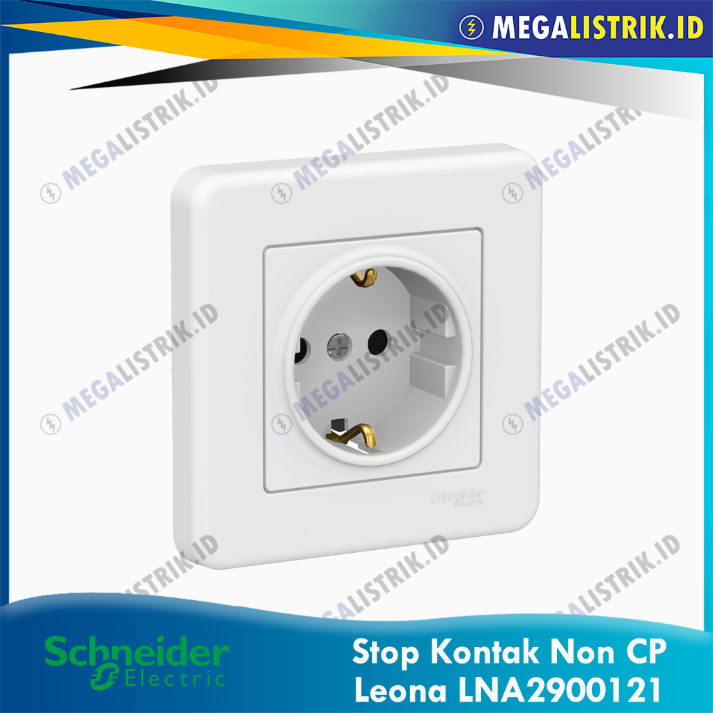 Jual SCHNEIDER STOP KONTAK NON CP LEONA LNA2900121 / SOCKET OUTLET 1 ...