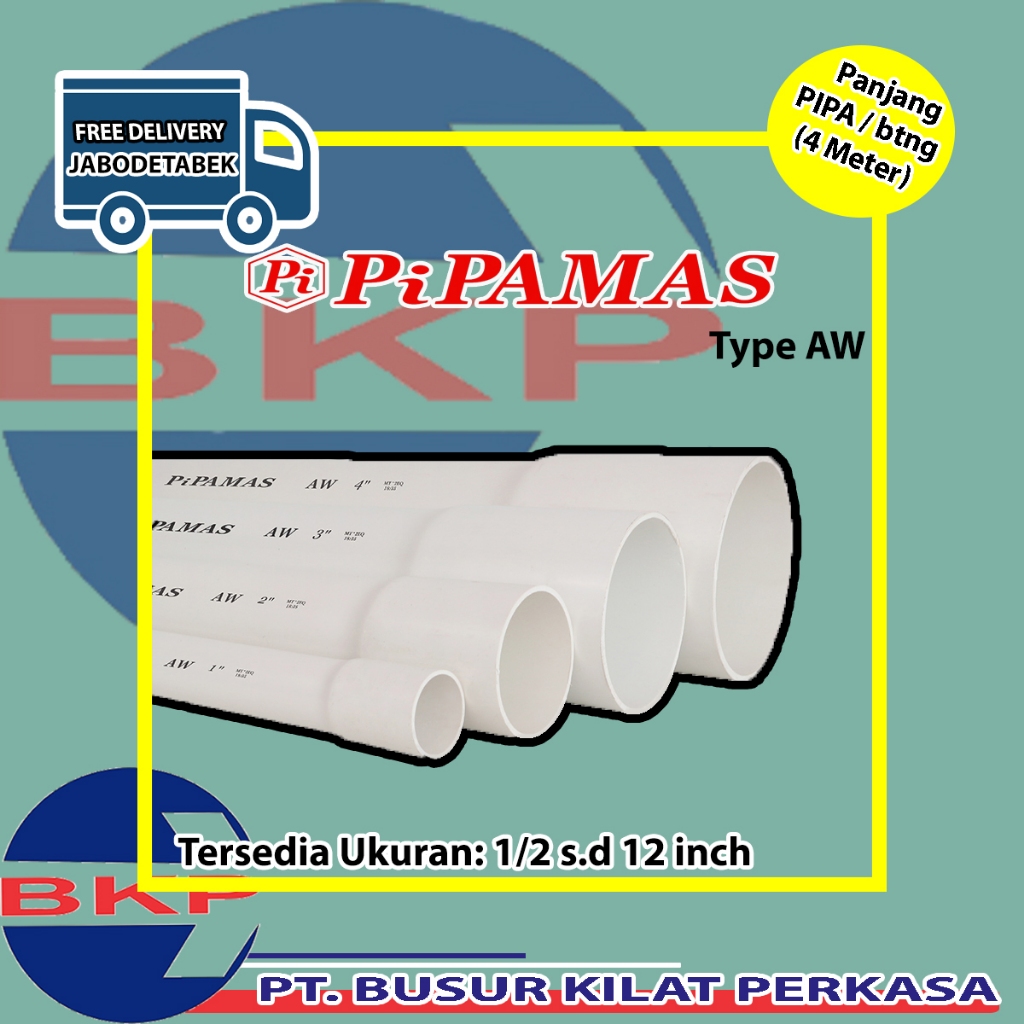 Jual Pipa Pvc Pipamas uk. 6 inch Type AW (Pengiriman Kurir Toko ...