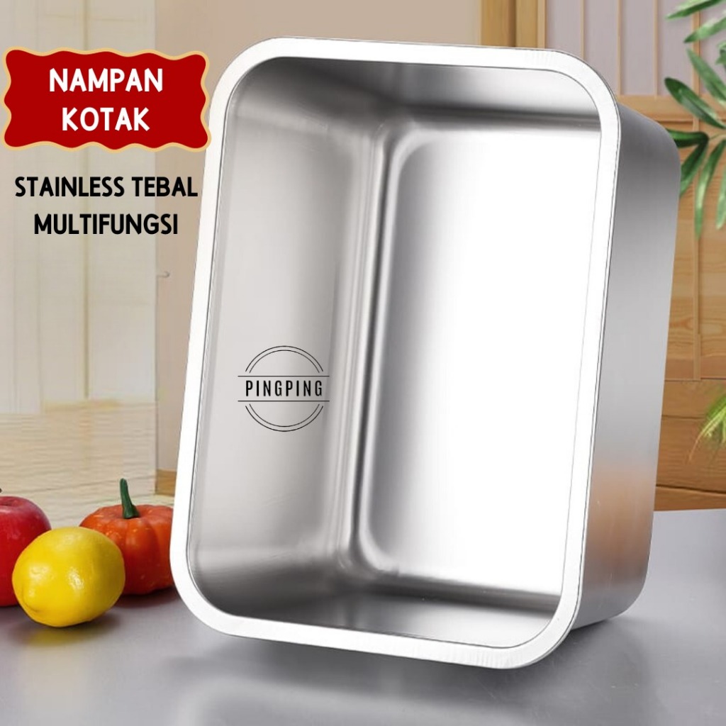 Jual Nampan Stainless Steel / Nampan Baki Stainless Steel / Nampan ...