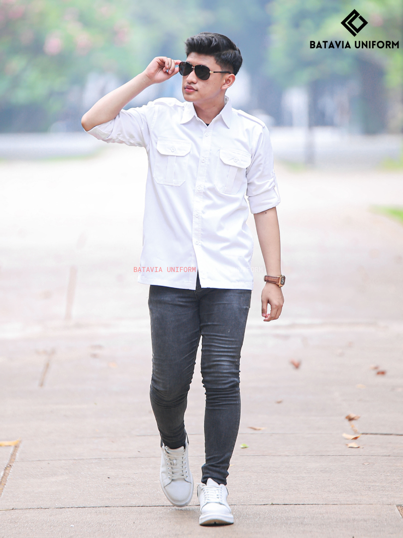 Jual Baju PDL Pria Lengan Panjang - Kemeja Seragam Kerja Dinas Lapangan ...