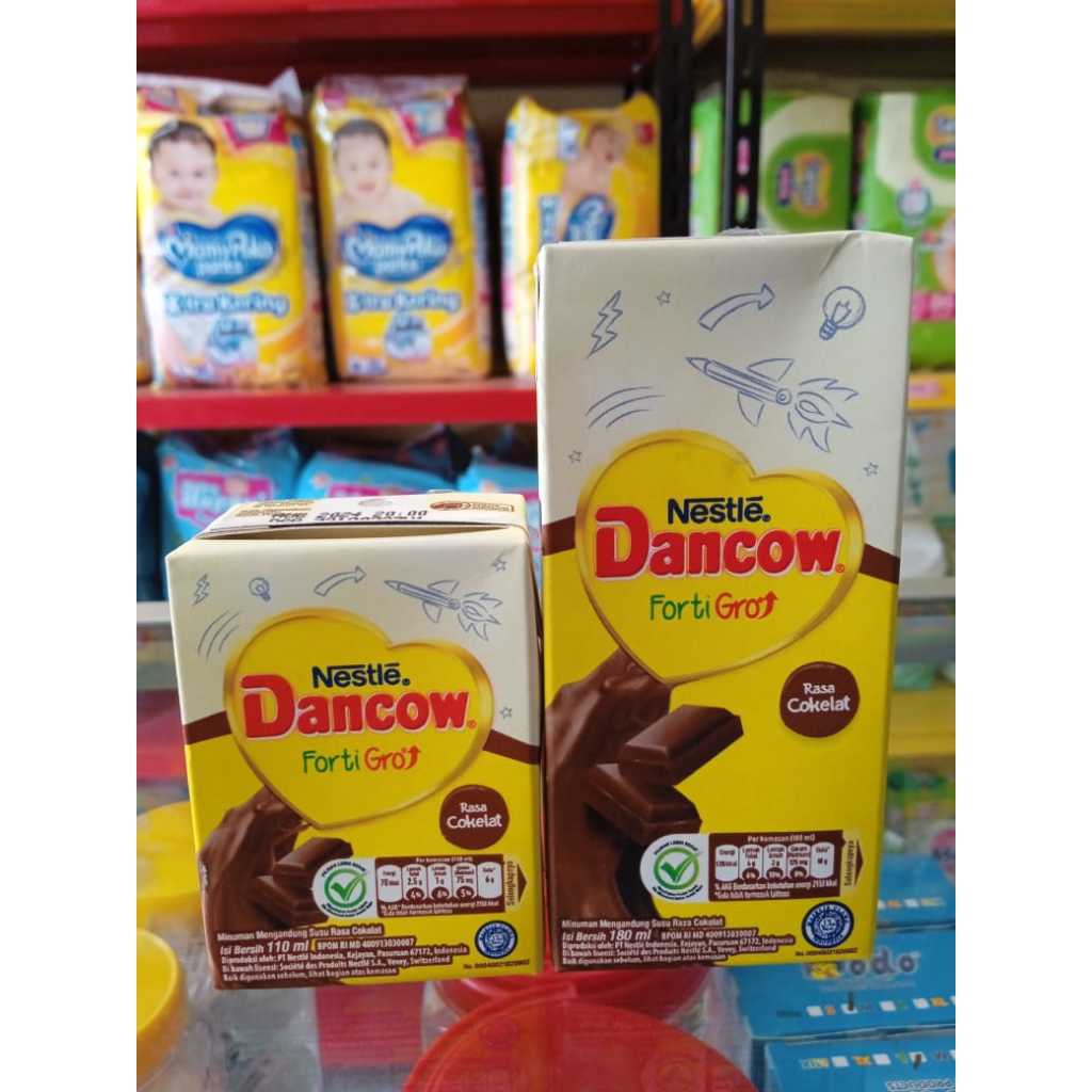 Jual DANCOW FORTIGRO SUSU UHT COKLAT 110 ML I 180 ML | Shopee Indonesia