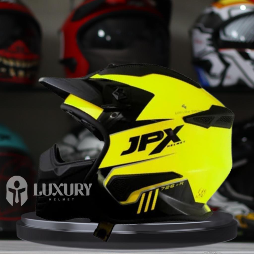 Jual Helm Fullface Modular JPX MX 726R Solid All Color | Shopee Indonesia