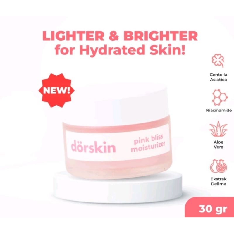 Jual Dorskin Pink Bliss Moisturizer Brightening - Pelembab Pencerah ...