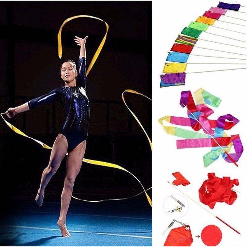 Jual Tongkat Pita Panjang 4 Meter Tali Tari Balet Ballet Senam Ritmik ...