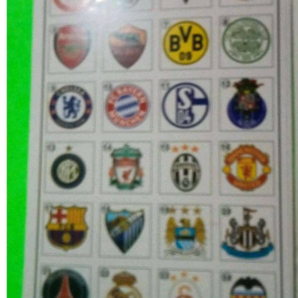 Jual mainan stiker logo bola isi 10pcs | Shopee Indonesia