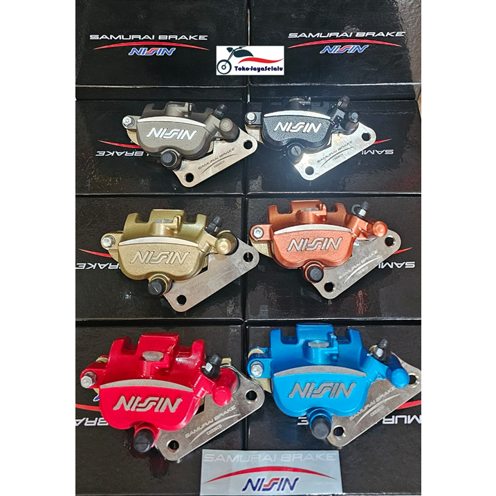 Jual Kaliper Nissin Samurai 2Piston Mx king Mxking , Byson , Vixion ORIGINAL | Shopee Indonesia