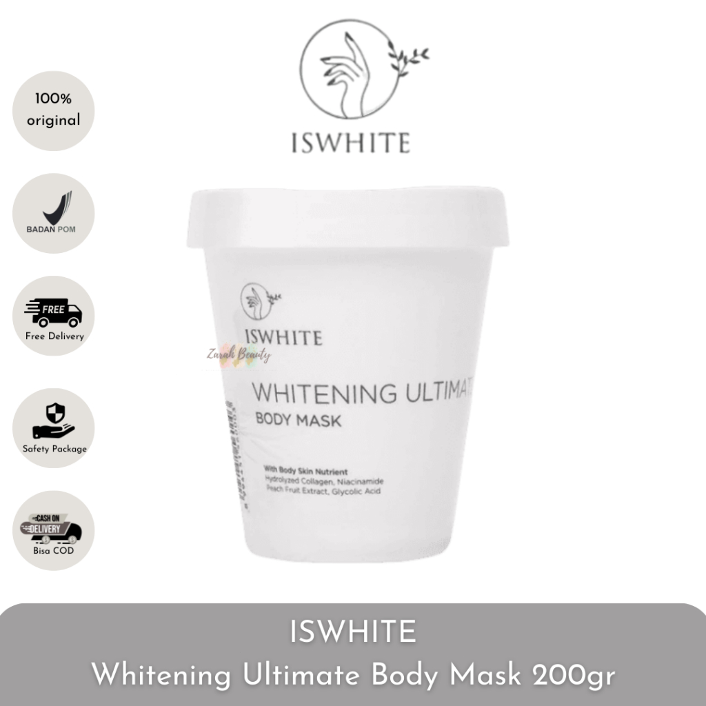 Jual ISWHITE Whitening Ultimate Body Mask with Hydrolyzed Collagen 5X ...