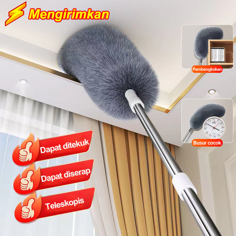 Jual Kemoceng Fleksibel 280cm | Bisa di Tekuk | Alat Pembersih Rumah ...