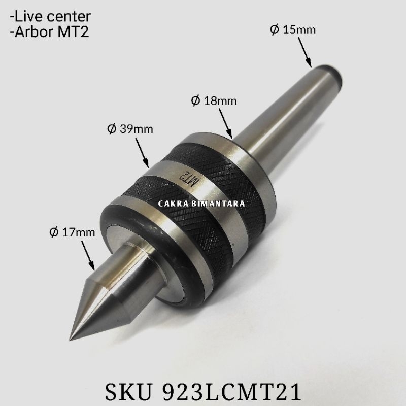 Jual Live center MT2 centre jalan MT-2 senter putar hidup mesin bubut ...