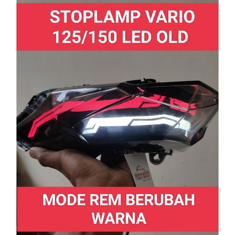 Jual Stoplamp lazy Vario 125/150 LED old ||Merah putih | Shopee Indonesia