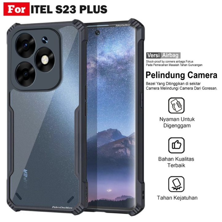 Jual Casing Itel S23+ Plus S23 Hard Case Anti Licin Transparant Premium ...