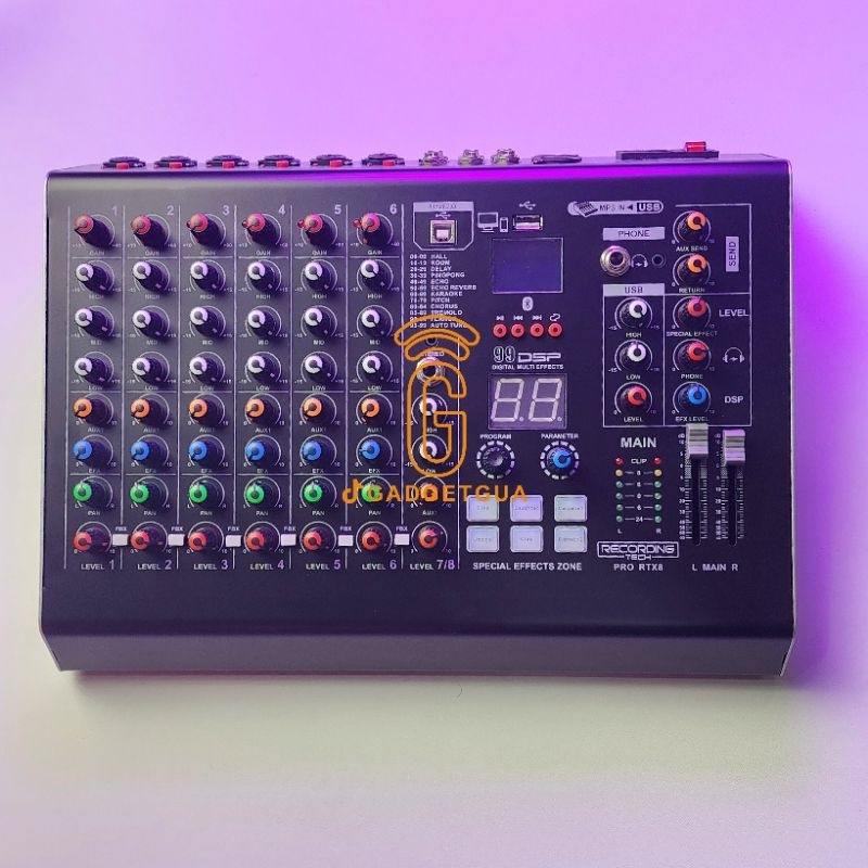 Jual AUDIO MIXER STEREO RECORDING TECH PRO RTX 8 PROFESSIONAL | Shopee ...