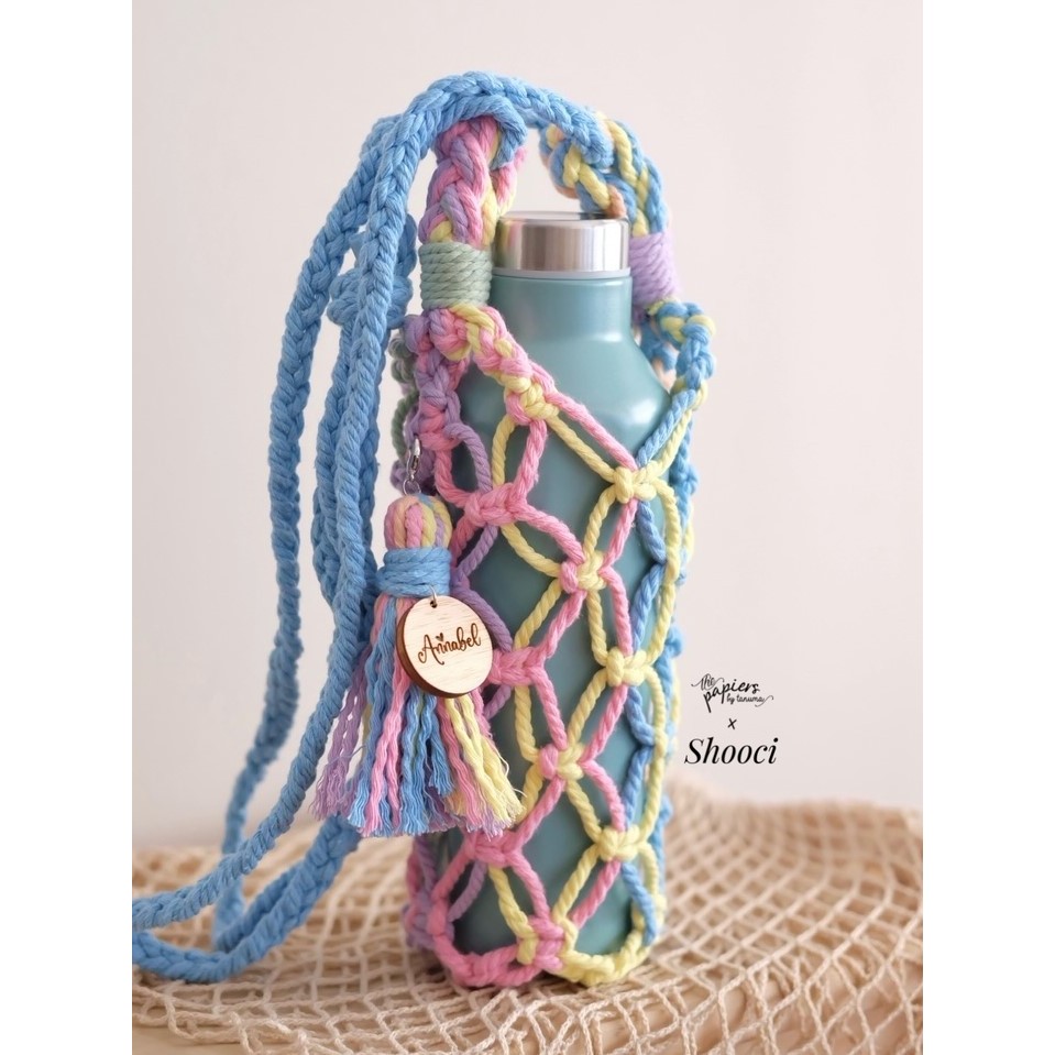 Jual Colorful Tumbler Bag/ Holder/ Tas Botol Minum/ Termos Air/ Macrame ...