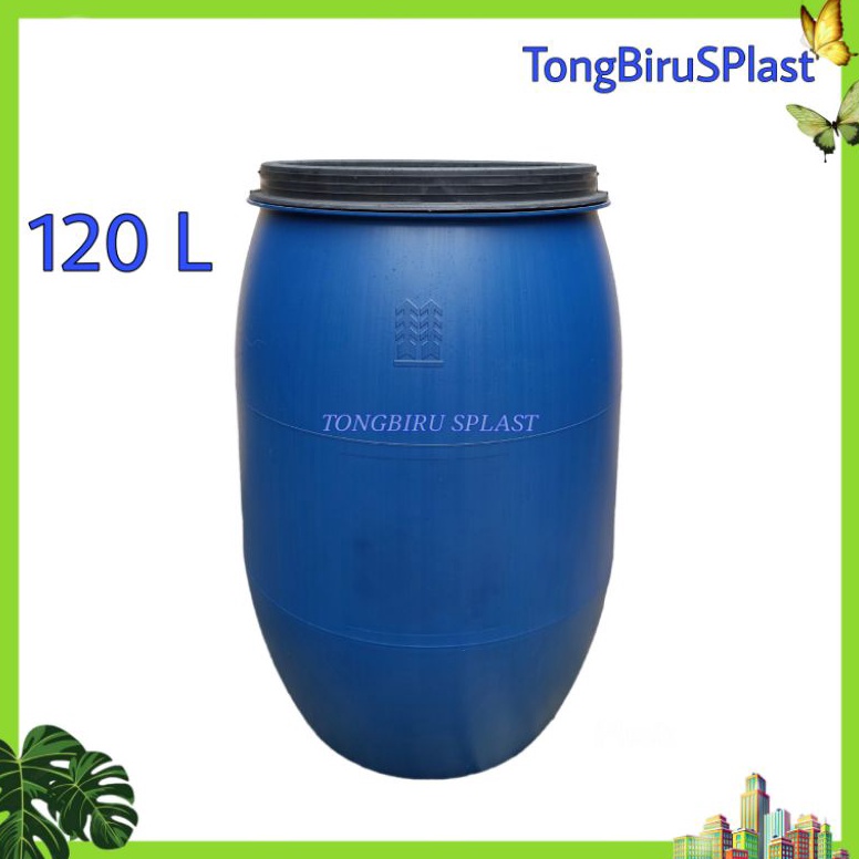 Jual Sudah READY.. Tempat Sampah 120L/Tong Biru/Tong air Biru/Tong ...