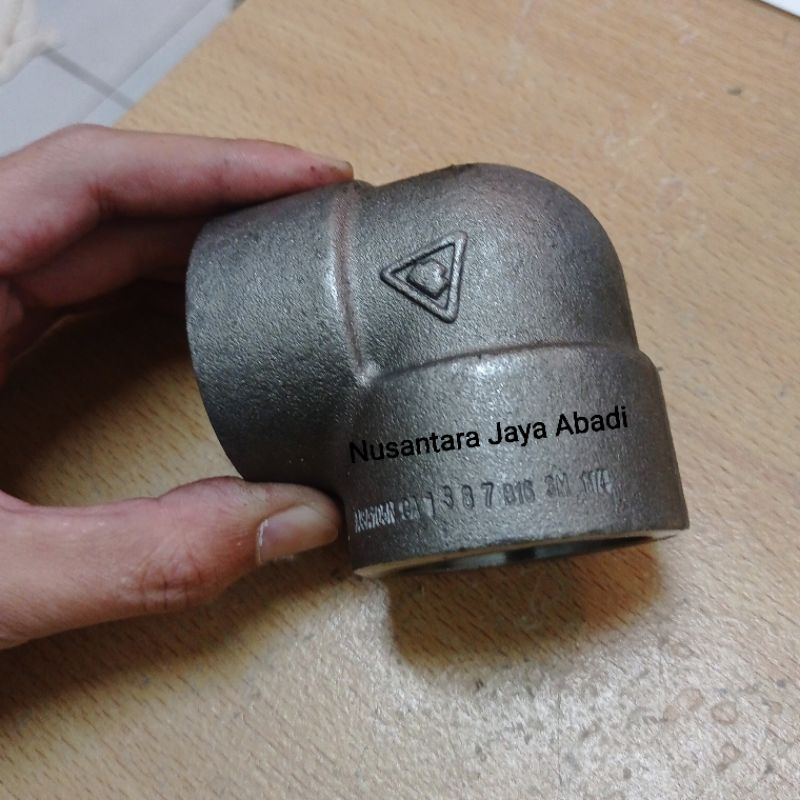 Jual Elbow Knee Besi A105 Las SW Socket Weld 3000 Psi 1 1/4 " inchi DN ...