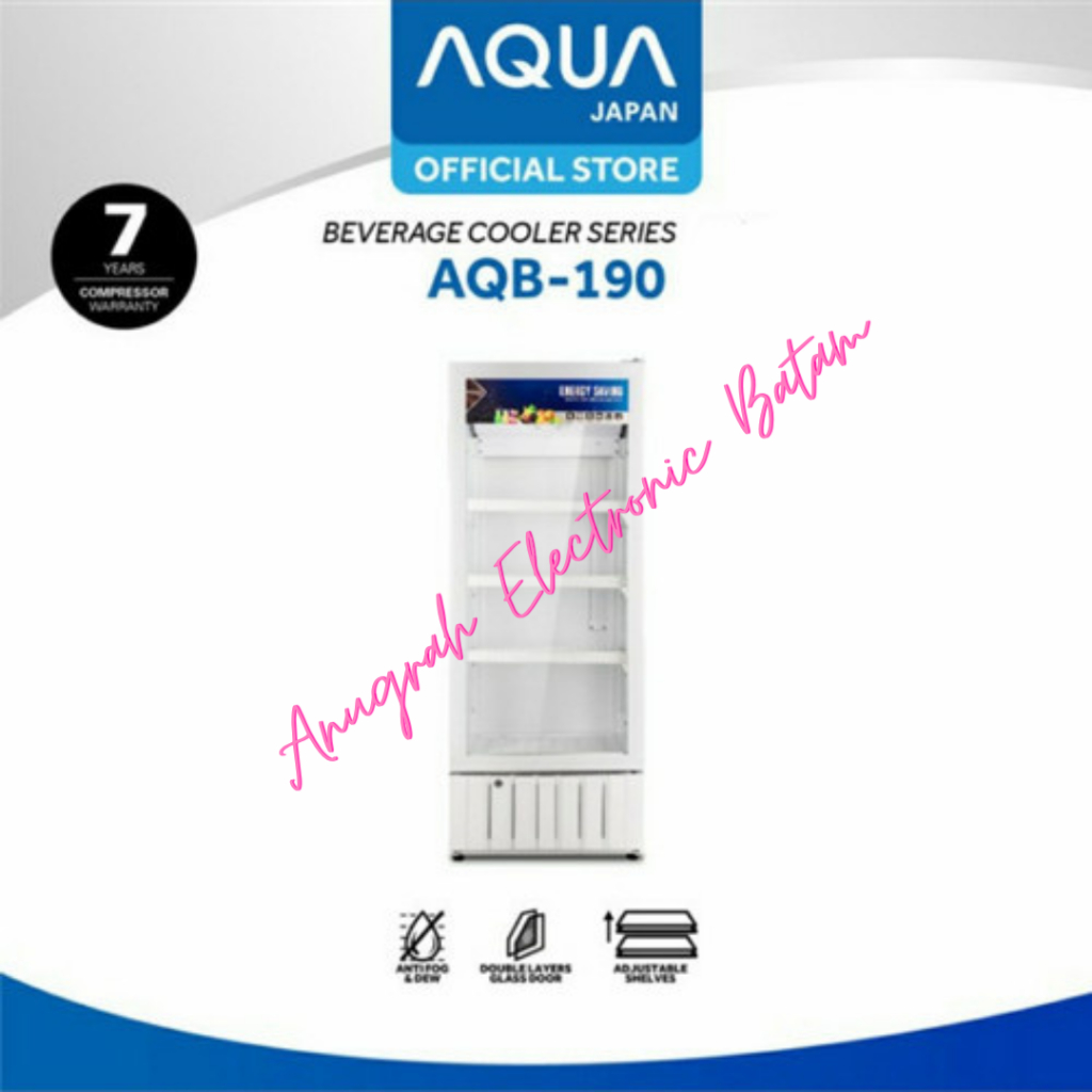 Jual AQUA SHOWCASE AQB 190 DISPLAY COOLER AQB190 / AQB 190 180 Liter ...