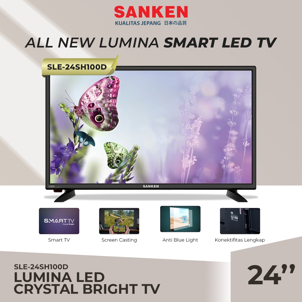Jual Sanken 24 Inch Digital LED TV HD SLE-24SH100D Digital TV | Shopee ...