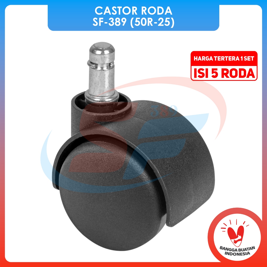 Jual Roda Kursi Kantor Tancap Castor Wheel Kaki Kursi SF-389 (50R-25 ...