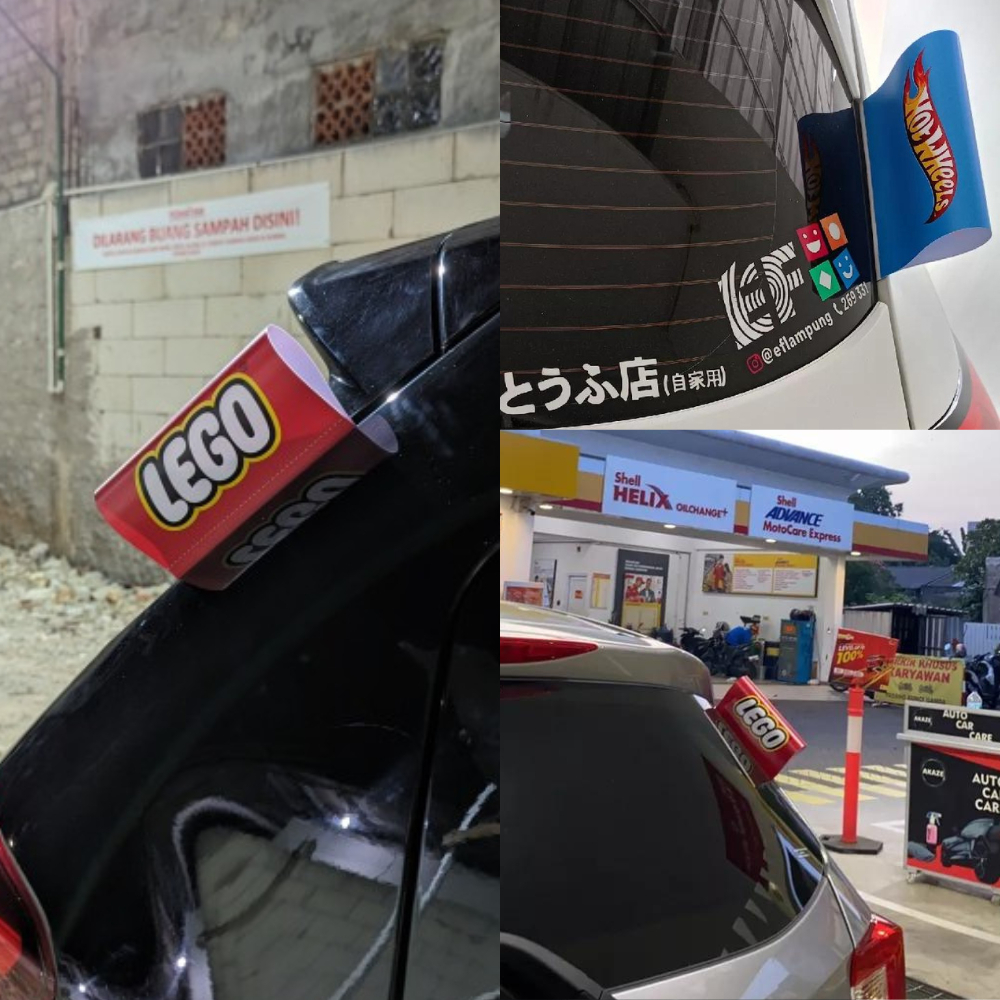 Jual CUSTOM Label Tag Mobil Variasi Penutup Pintu Bagasi Hiasan Stiker ...