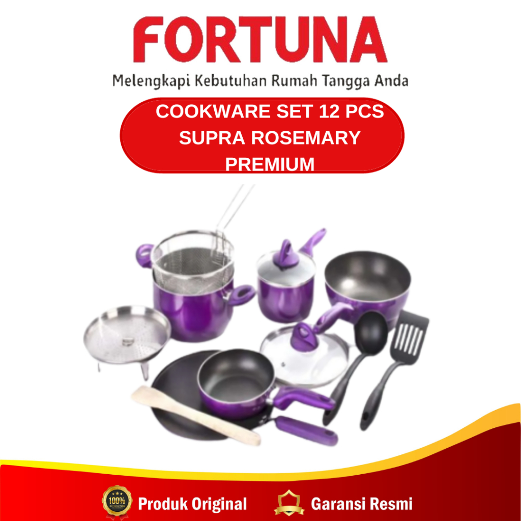 Jual Panci Set Supra Premium 12 / Supra Rosemary Premium Cookware Set ...