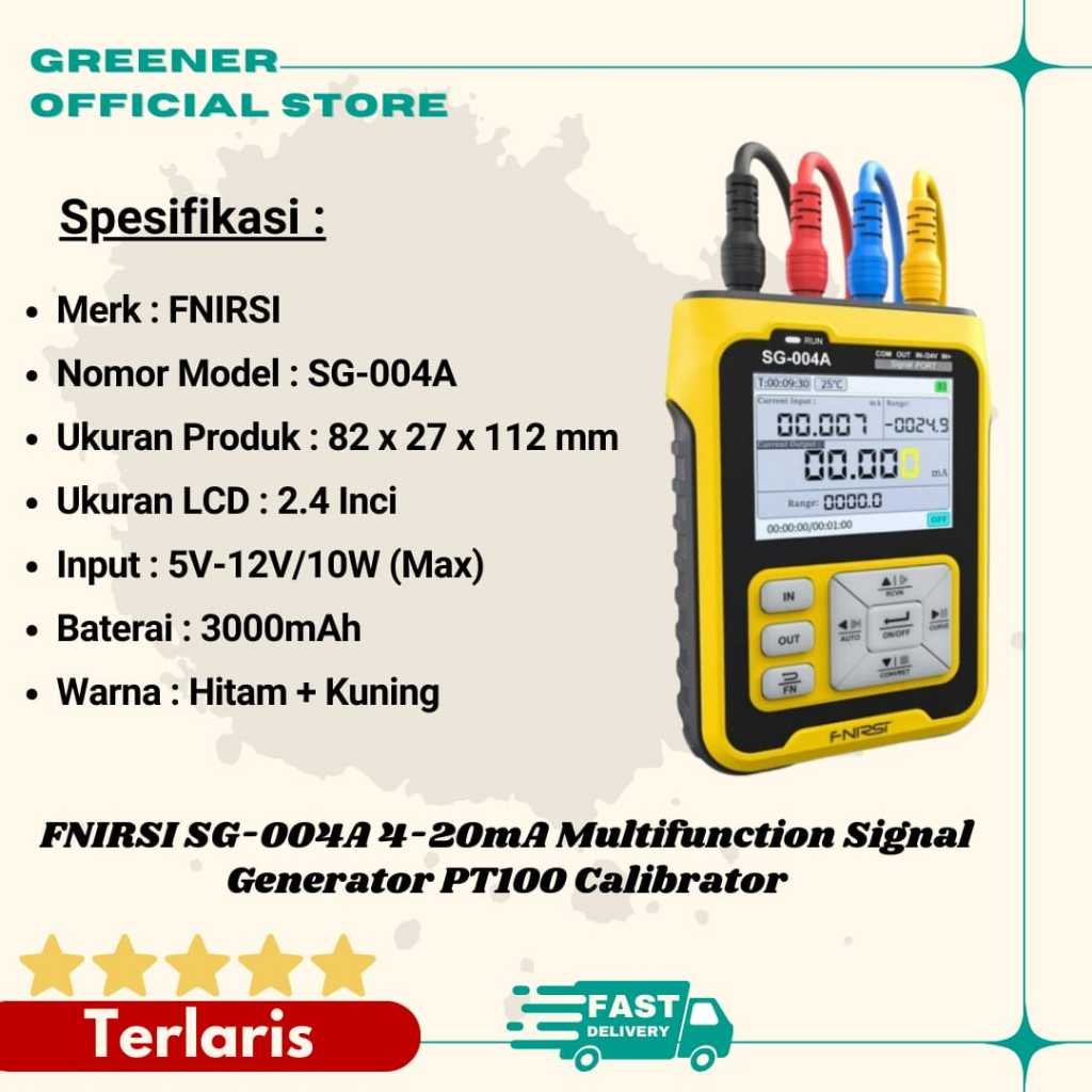 Jual FNIRSI SG-004A 4-20mA Multifunction Signal Generator PT100 ...