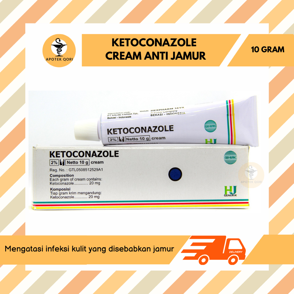 Jual KETOCONAZOLE CREAM 10 GRAM/OBAT JAMUR/KUTU AIR/PANU/KADAS/KURAP | Shopee Indonesia