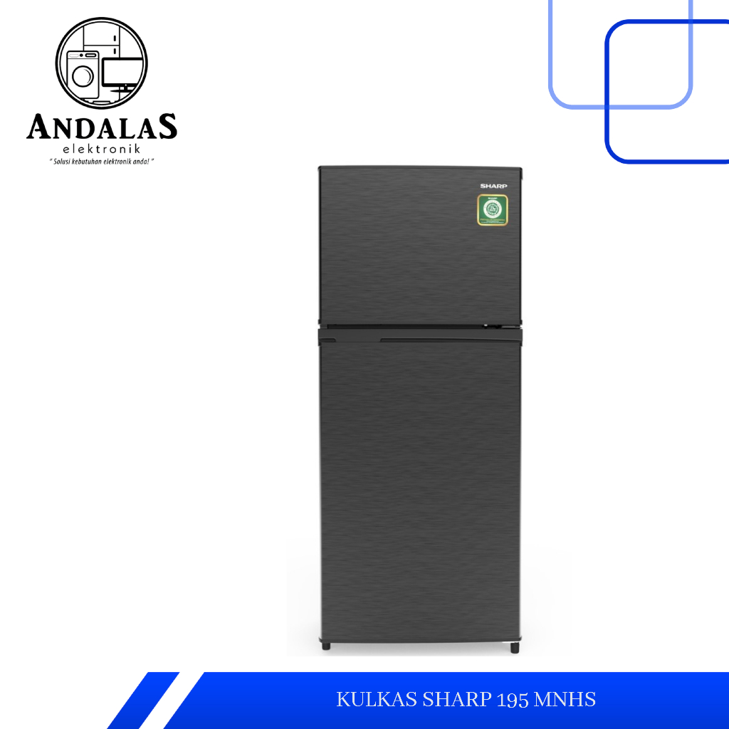 Jual Sharp Kulkas 2 Pintu 152L SJ-195MN-HS / SJ 195 MNHS / 152 L SJ195 ...