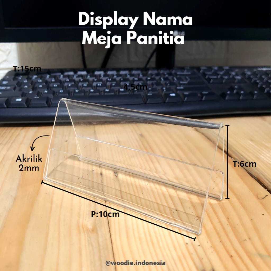 Jual Display Papan Nama Meja Panitia Ukuran 6x10cm Kualitas Premium ...