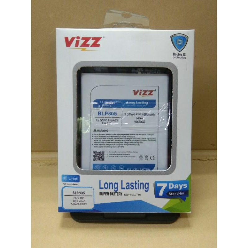 Jual Baterai Batre Batrai Double Power Vizz BLP805 For Oppo A16/A33/A53 ...