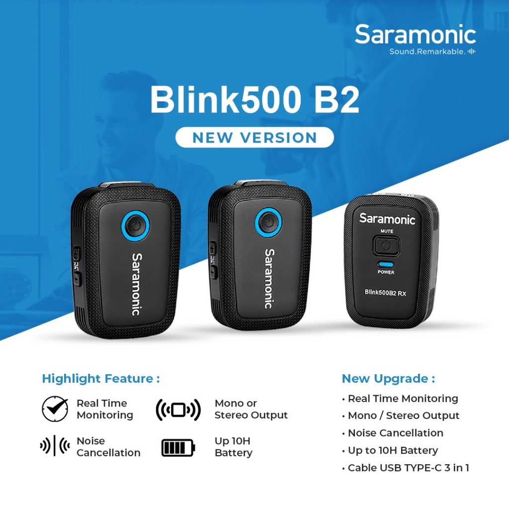 Jual Saramonic Microphone Blink 500 B2 500 B2 New Version Tx Tx