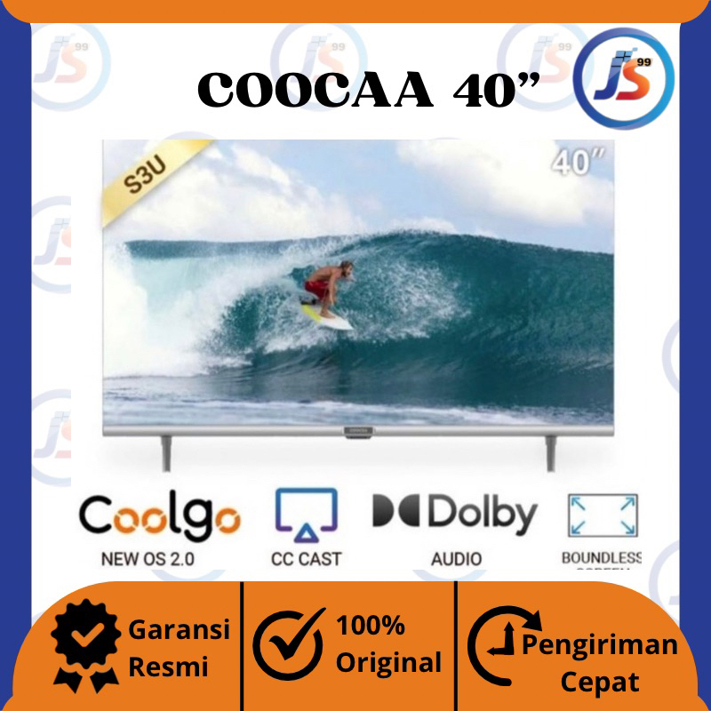 Jual COOCAA Smart TV 40 inch - Digital TV - OS COOLITA - HD - Bazel ...