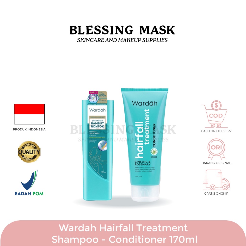 Jual Wardah Shampoo & Conditioner | Daily Fresh Hairfall Treatment Anti ...