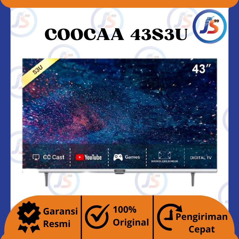 Jual COOCAA 43 inch Digital Smart TV (Model : Coocaa 43S3U) | Shopee ...