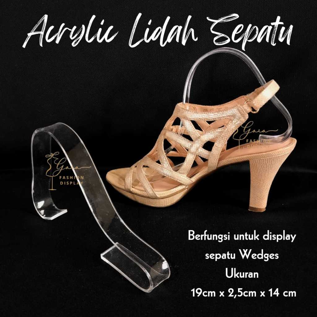 Jual Akrilik Lidah Sepatu Display Sepatu Akrilik Sandal Sepatu Murah ...