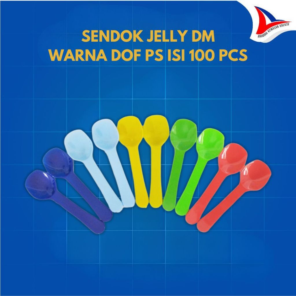 Jual Sendok Jelly Dm Bening Dan Warna Isi 100 Pcs | Shopee Indonesia