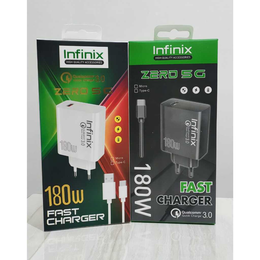 Jual Charger Infinix Zero 5G 180w USB Type C dan Micro Charger Infinix ...