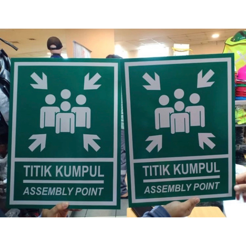 Jual Titik Kumpul Safety / Assembly Point Safety / Muster Point Safety ...