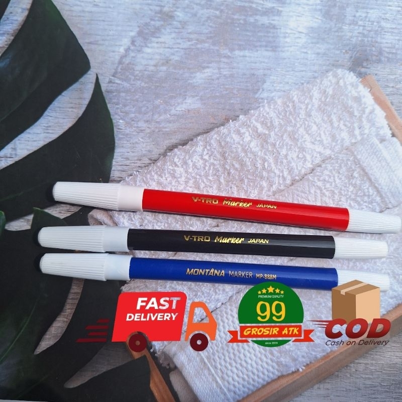 Jual PTM- Spidol Satu Warna/Spidol Kecil/Sepidol Marker/Spidol Hitam ...