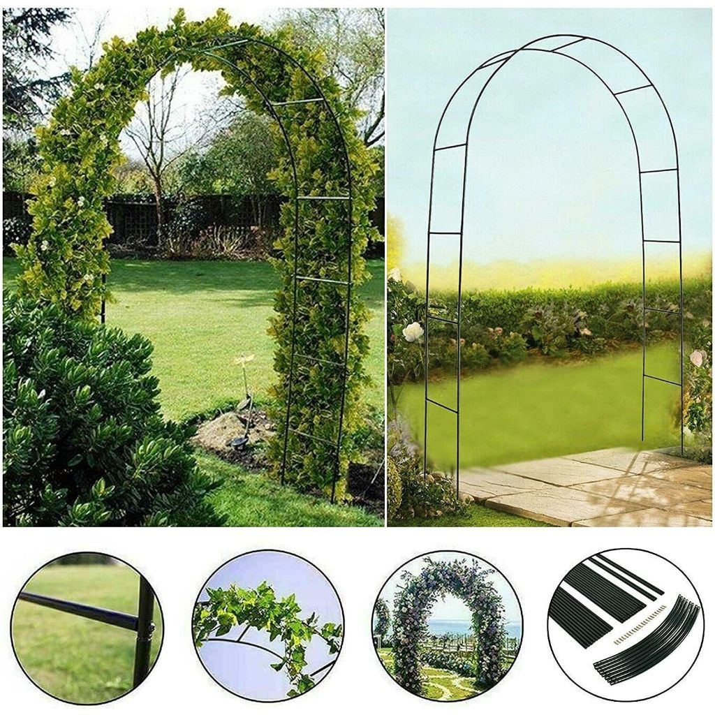 Jual Ajir Lengkung Arch Pipe 13mm x 240cm Garden Arch Trellis Ajir Arch ...
