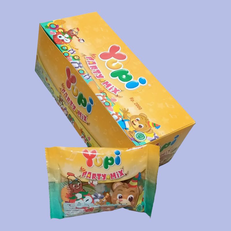 Jual YUPI PARTY MIX Permen Jelly 32 gr [12 pcs/box] | Shopee Indonesia