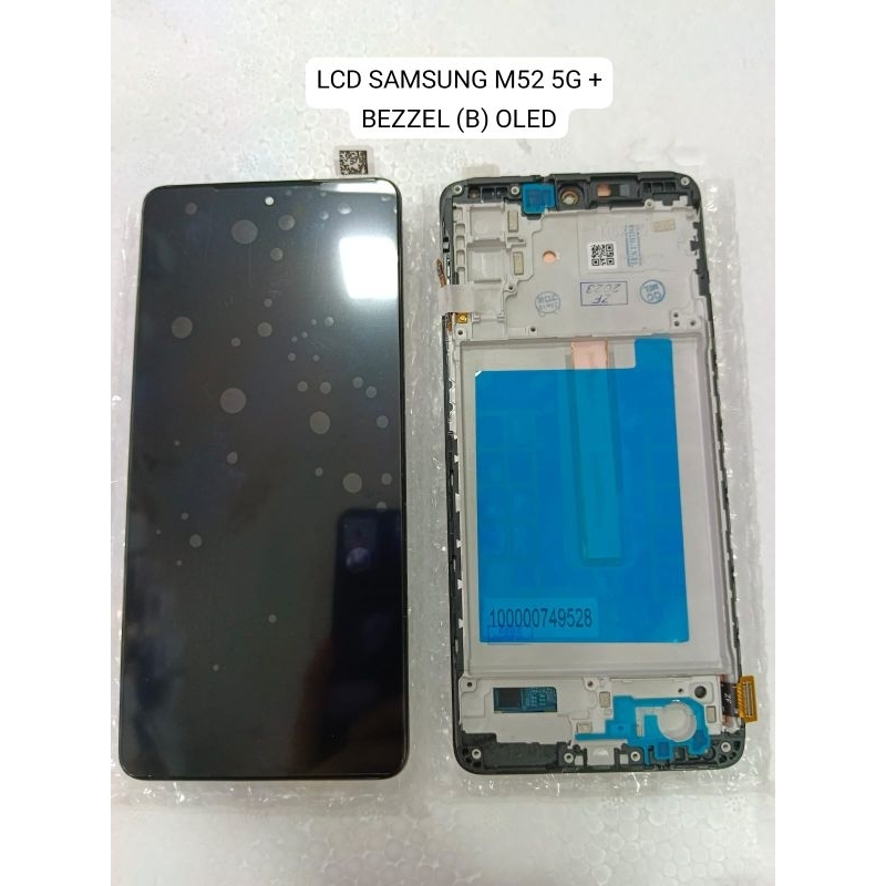 Jual LCD SAMSUNG M52 5G/M526 + BEZZEL (B) OLED | Shopee Indonesia