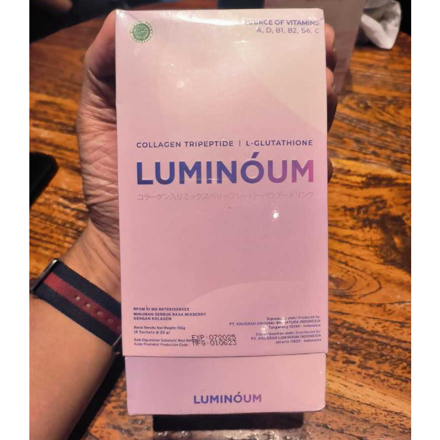 Jual Luminoum Collagen Tripeptide 3500mg L-Glutathione 8 Sachets | Shopee Indonesia