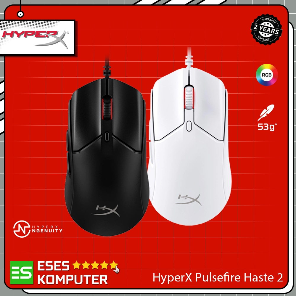 Jual Mouse HyperX Pulsefire Haste 2 Wired RGB | Mouse Gaming | Shopee ...
