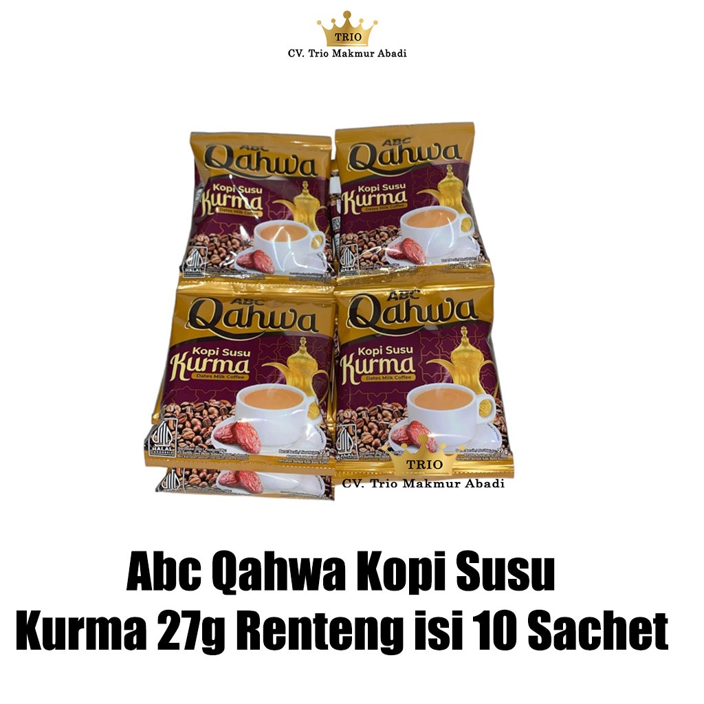 Jual Abc Kopi Qahwa Kopi Susu Kurma 27g Renteng Isi 10 Sachet | Shopee ...