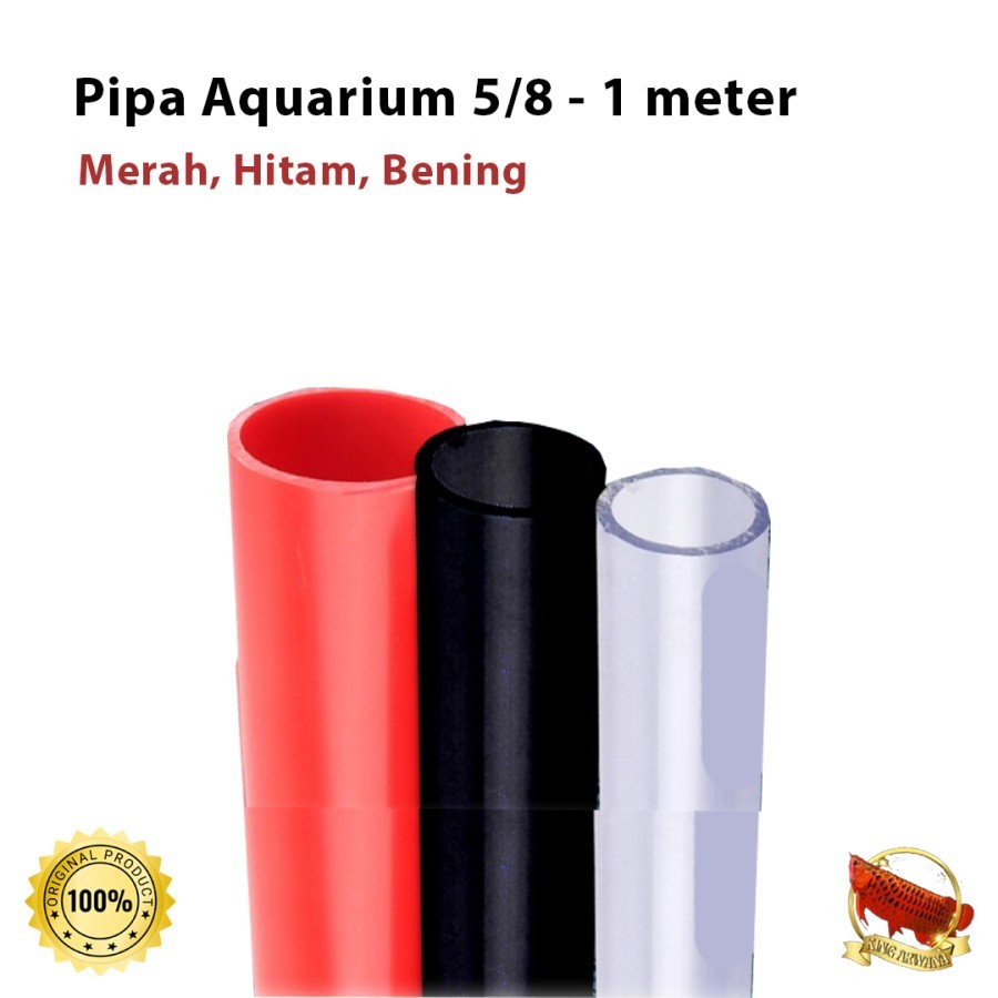 Jual Pipa Aquarium Hitam, Bening dan Merah Filter PVC 5/8 - 1 meter ...