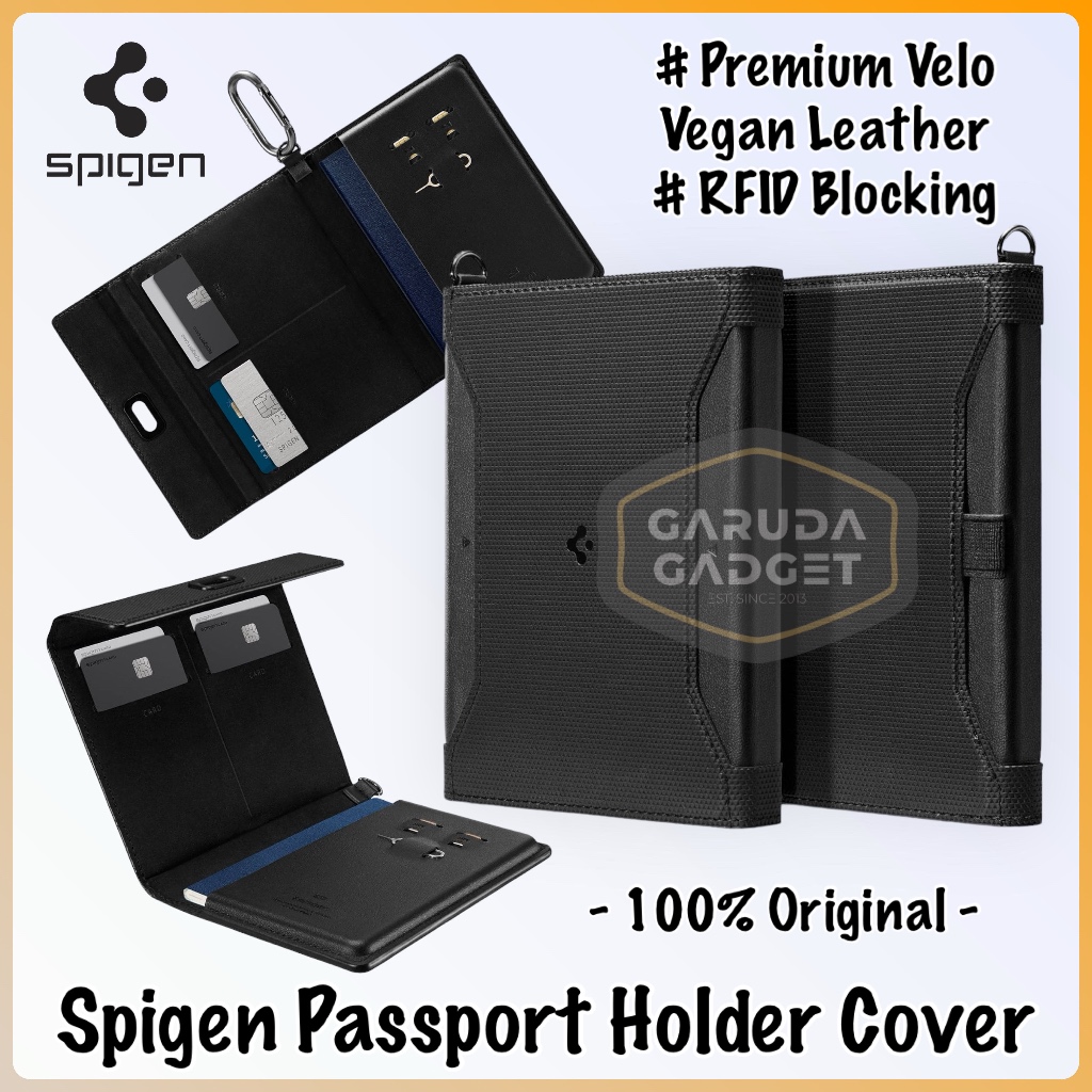Jual Spigen Passport Holder Wallet Card Cover Paspor Tempat Sarung RFID ...