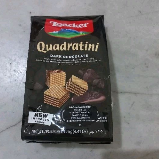 Jual Loacker quadratini dark chocolate 125gr (READY) | Shopee Indonesia